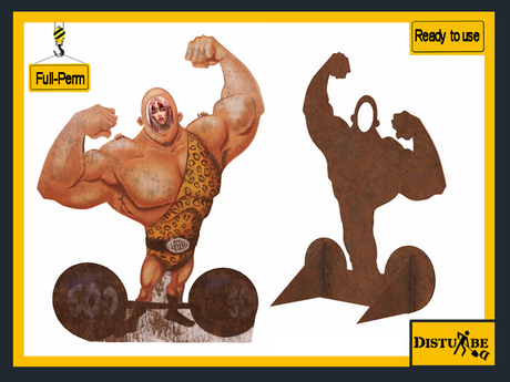 Second Life Marketplace - ::DisturbeD:: Horror Circus - Strongman Face ...