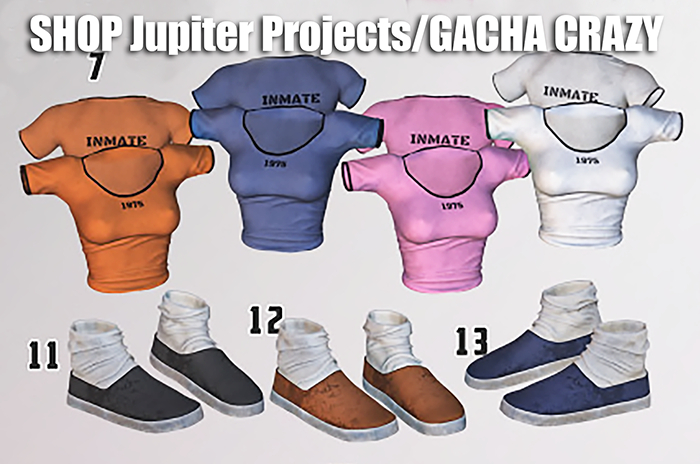 Second Life Marketplace - 13.[Since1975] Jail Look- Shoes - Blue / Maitreya