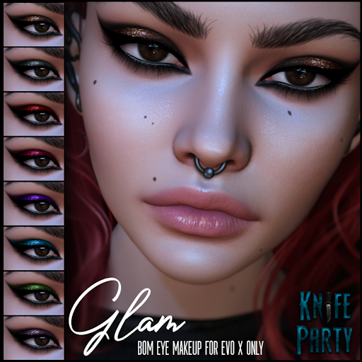 Second Life Marketplace - Knife Party // Glam Eye Makeup // Evo X