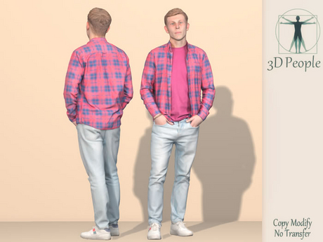 Second Life Marketplace - 3D People - Casual People - Guy Standing 7 (4 LI)