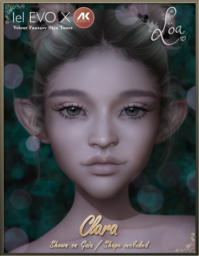 Second Life Marketplace - ::Loa:: Clara Skin ~Lelutka EVO X / VELOUR ...