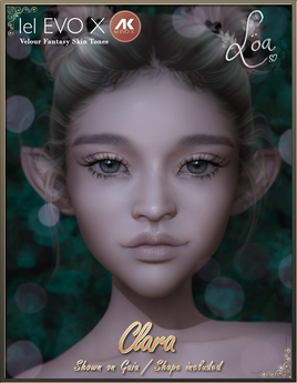 Second Life Marketplace - ::Loa:: Clara Skin ~Lelutka EVO X / VELOUR ...