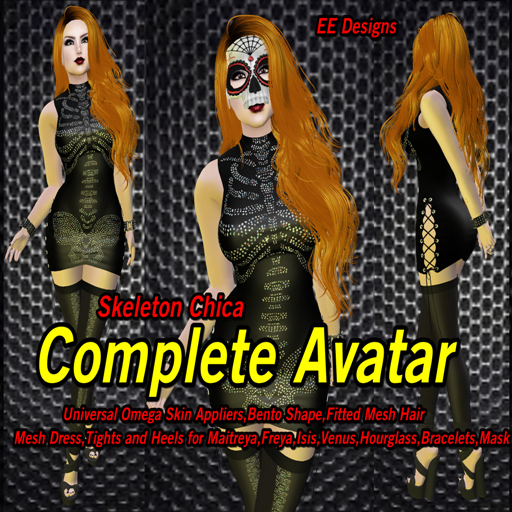 Second Life Marketplace - ::.EE.:: Complete Avatar *Skeleton Chica*