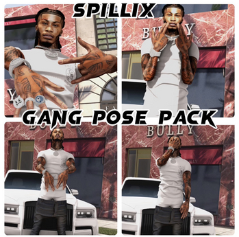 Second Life Marketplace - Spillix - Gang Pose Pack