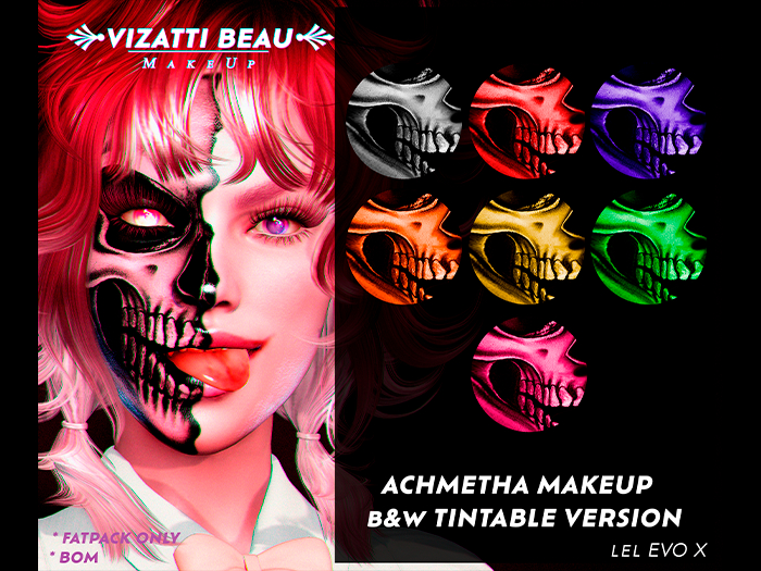 Second Life Marketplace - VIZATTI BEAU - ACHMETHA FANTASY MAKEUP ...