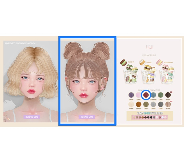 Second Life Marketplace - VCO ~ Ronnie Hair / 002 [ Red ]