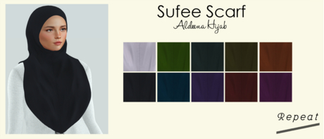 Second Life Marketplace - ALDEENA HIJAB : SUFEE SCARF