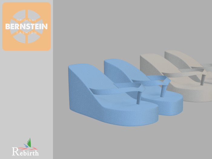 Second Life Marketplace - Bernstein . Kim flip-flops . light blue ...