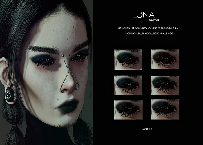 Second Life Marketplace - Luna - Caroline Eyeshadow Darks