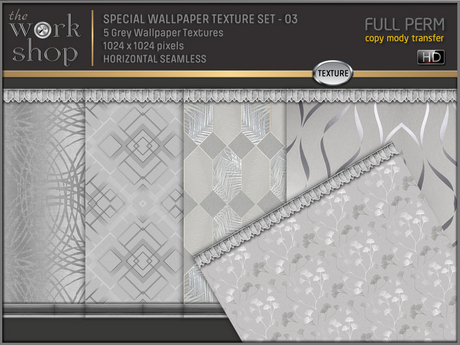 Second Life Marketplace - SPECIAL WALLPAPER TEXTURE SET - 03