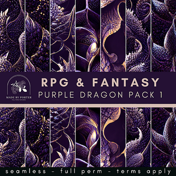 Second Life Marketplace - Made by Porter - RPG Purple Dragon 1