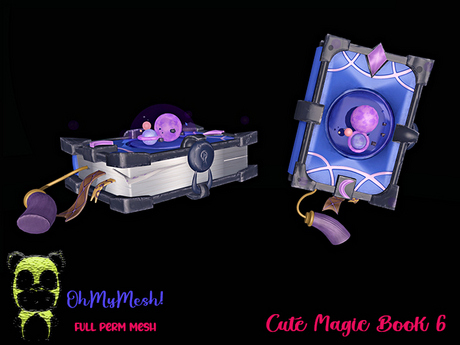 Second Life Marketplace - OhMyMesh! Cute Magic Book 6 - Full Perm Mesh