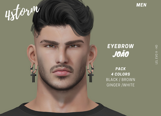 Second Life Marketplace - 4STORM - Joao Eyebrow / Compatible HD LEL Evo ...