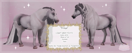 Second Life Marketplace - [OS] "Freya" - Light Gray Pinto