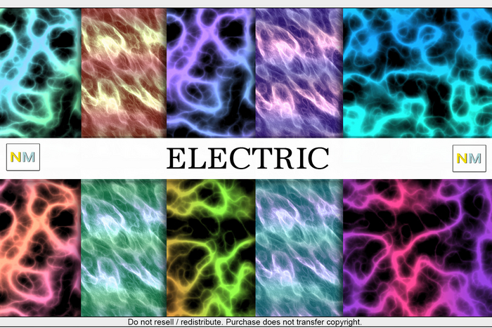 Second Life Marketplace - Electric 10 Seamless Colorful Fantasy Textures NM