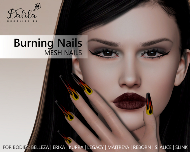 Second Life Marketplace - Dalila Burning Nails