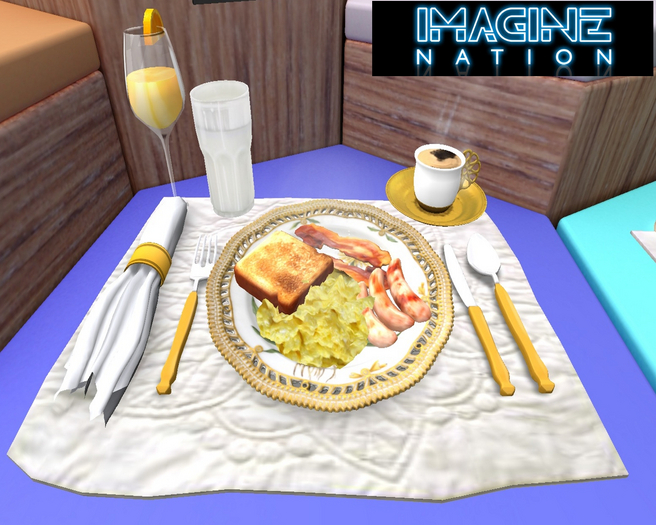 Second Life Marketplace - Imagine Breakfast/Brunch/Lunch Placemat