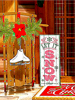 Second Life Marketplace - SN - Christmas Porch Decorations - Gift Pile ...