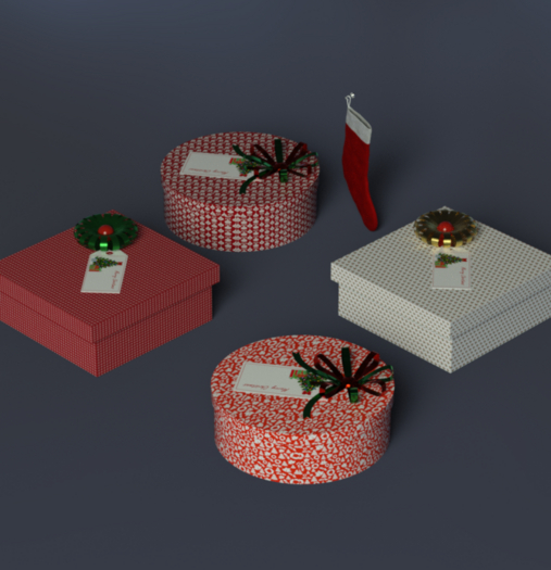 Second Life Marketplace - !O.F! Gifts box Christmas full perm