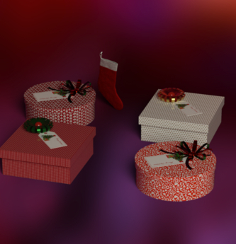 Second Life Marketplace - !O.F! Gifts box Christmas full perm
