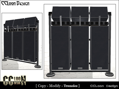 Second Life Marketplace - CCLoon Design - Stage Speaker Stack CCL007