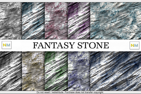Second Life Marketplace - Fantasy Stone 10 Seamless Builders Textures NM