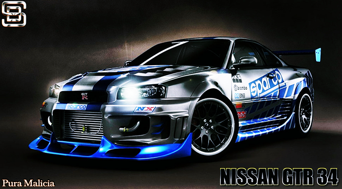 Second Life Marketplace - [PMF] GTR 34 SPEEDCAR POSING MESH