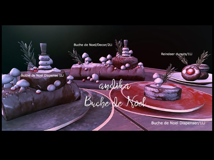 Second Life Marketplace - wear//andika Buche de Noel Set