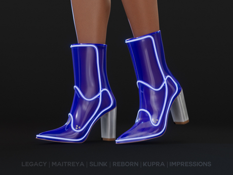 Second Life Marketplace - $NT Neon Booties BLUE