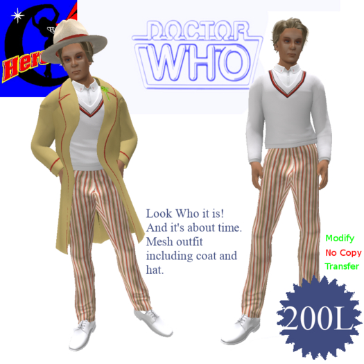 Second Life Marketplace - Heroes Costume Time Traveller 5 (inspired by ...