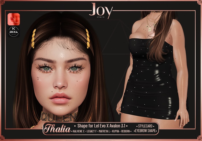 Second Life Marketplace - JOY - Thalia shape for Lelutka Evo X Avalon 3 ...