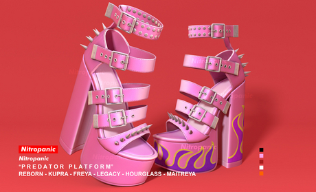 Second Life Marketplace - Nitropanic_Predator Platform PINK (add)