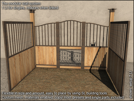 Second Life Marketplace - ME_Modular Stalls Curved