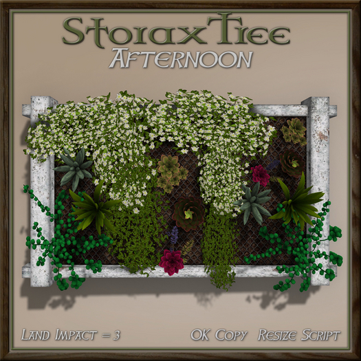 Second Life Marketplace - Afternoon Wall Garden B1
