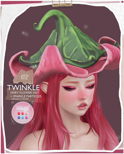 Second Life Marketplace - Ariskea[Twinkle] Fairy Flower Hat
