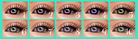 Second Life Marketplace - *{Suave}* Eyes Noirceur pack A 10 colors BOX