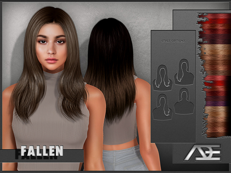 Second Life Marketplace - Ade - Fallen Hairstyle (Reds)