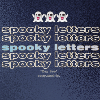 Second Life Marketplace - etc. - Spooky Letters - Hey Boo
