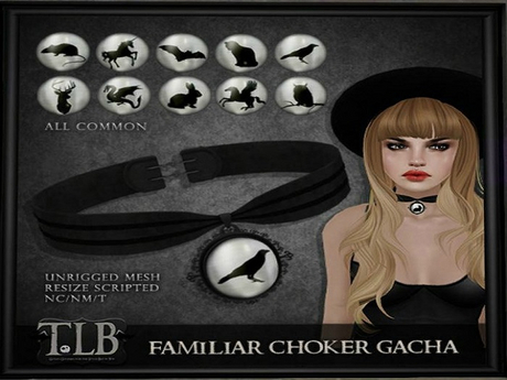 Second Life Marketplace - !TLB - Familiar Choker/Stag-Bxd