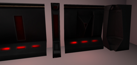 Second Life Marketplace - ~TFM~ [DarkSteel Sci-fi Modular Wall System]