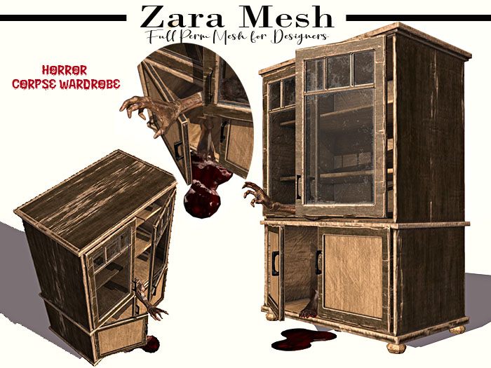 Second Life Marketplace - ZM - Horror - Corpse Wardrobe - FULL PERM MESH