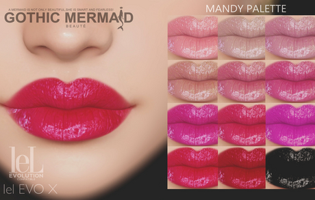 Second Life Marketplace - GOTHIC MERMAID-MANDY MESS-HD LIPS-EVOEVOX-ADD