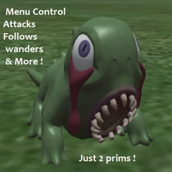 Second Life Marketplace - HOPPING Space Monster with MENU