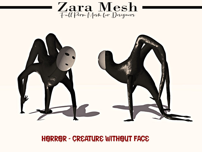 Second Life Marketplace - ZM - Horror - Creature Without Face - FULL ...