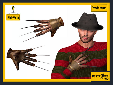 Second Life Marketplace - ::DisturbeD:: Halloween Freddy's Claw - FULL ...