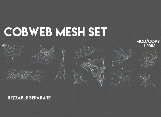 Second Life Marketplace - ::VOND HOME::COBWEB SET BOXED
