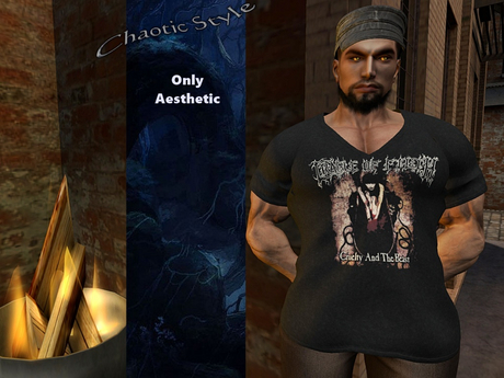 Second Life Marketplace - Chaotic Style V-Shirt Cradle of Filth V1