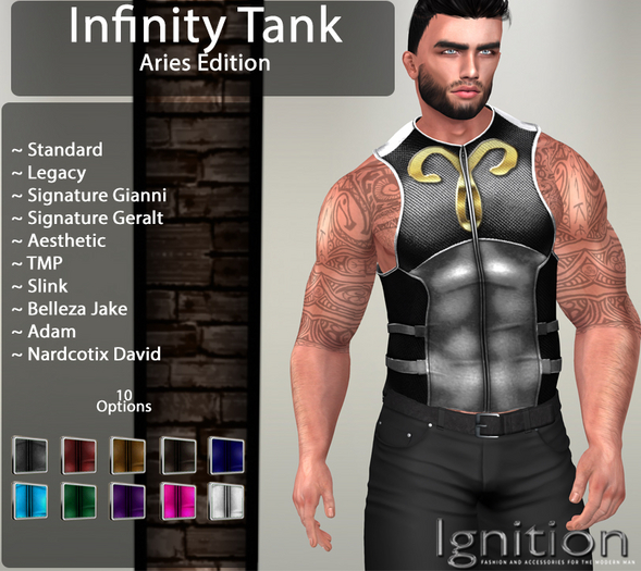 Second Life Marketplace - Ignition Infinity Tank Aries