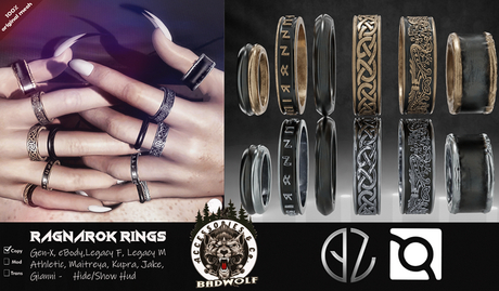 Second Life Marketplace - DEMO Badwolf - Ragnarok Rings