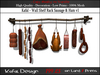 Second Life Marketplace - Kafal - Wall Shelf Rack Sausage & Ham v1